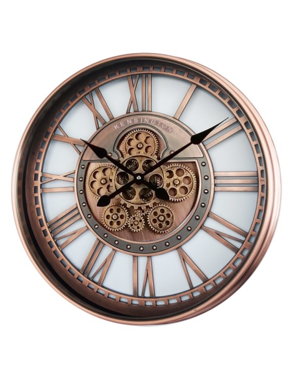 Kensington Brushed Cooper Wall Clock | Grove Home & Design