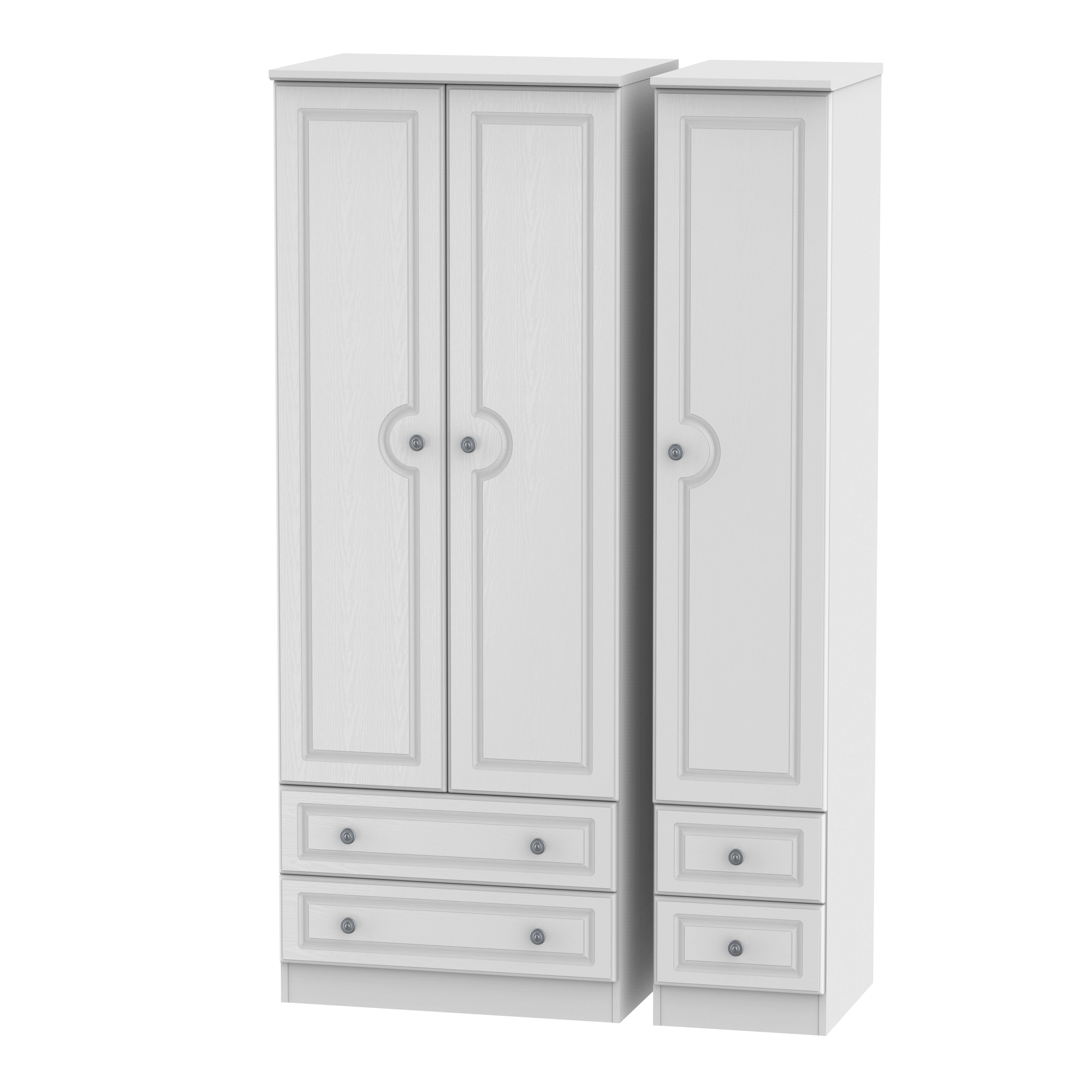 Tall Triple 2 Drawer + Drawer Robe | George Street Furnishers