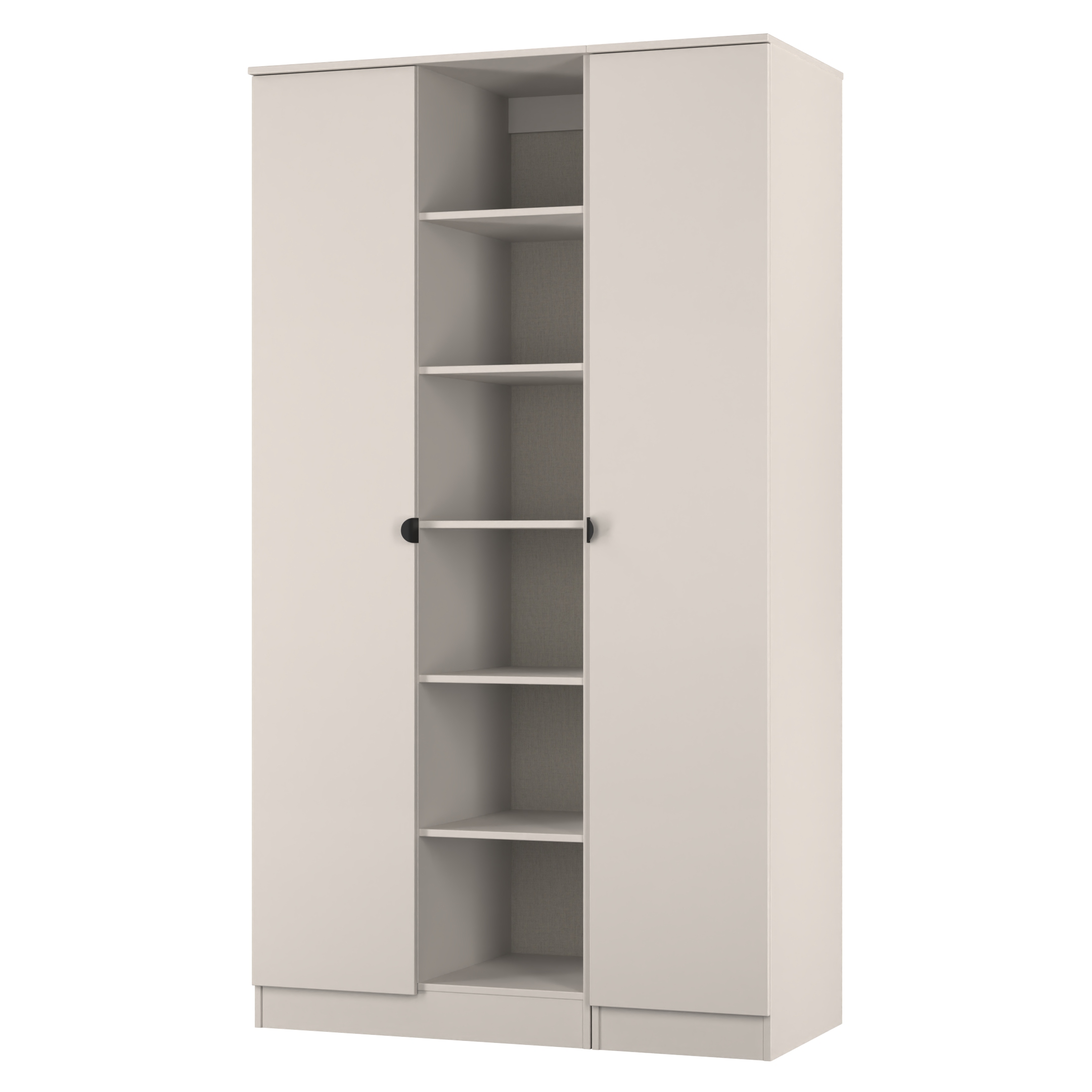 Tall Triple 2 Door With Shelves Robe | George Street Furnishers