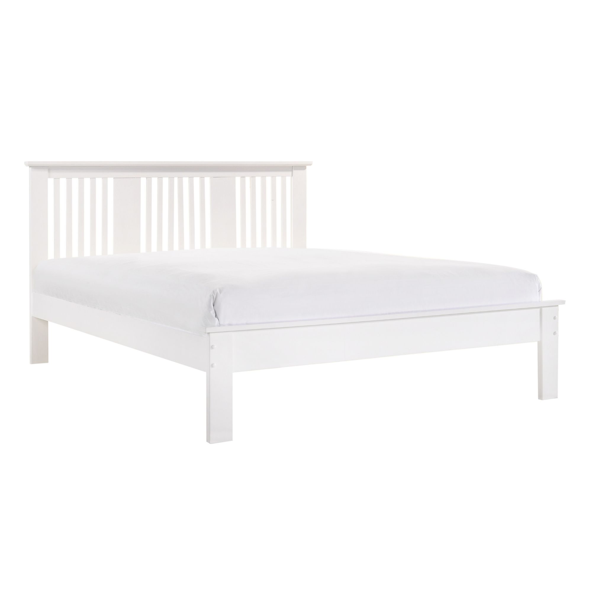 Slatted bed 4ft - White | Houseproud Furnishings